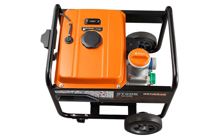 Generac 2" Semi-Trash Water Pump with Hose & Wheel Kit | Your Grow Depot