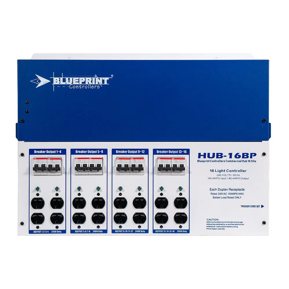 Blueprint Controllers BP 16-Light Controller 240V w/ trigger 4 breakers ...
