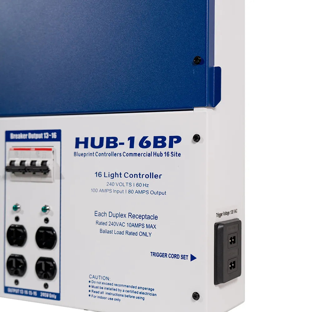 Blueprint Controllers BP 16-Light Controller 240V w/ trigger 4 breakers ...