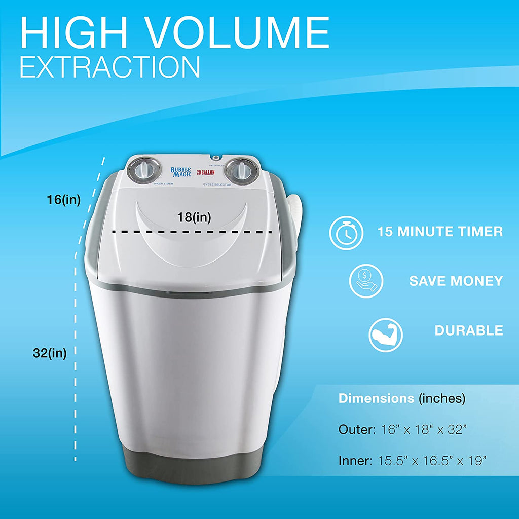 Bubble Magic 20 Gallon Washing Machine | Your Grow Depot